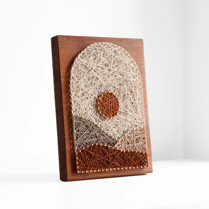 String Art Pattern – Modern Mountain Wall Art